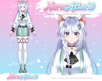 Vtuber Wolf Girl Model Free - Etsy