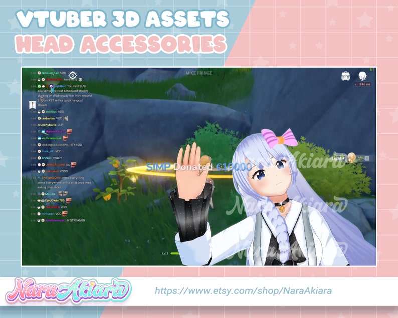 3D Vtuber Assets Vtuber Assets Free Vtuber Design Vroid - Etsy