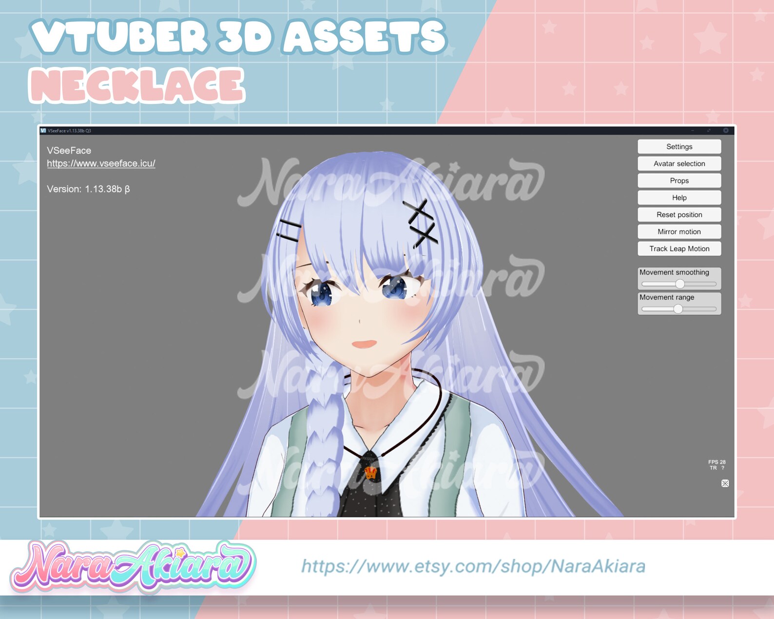 3D Vtuber Assets Vtuber Vtuber Assets Vroid Assets Stream - Etsy