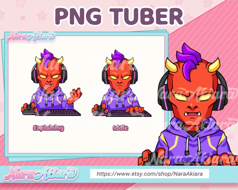 Png Tuber Pngtuber Avatar Pngtuber Male Vtuber Avatar Png - Etsy México