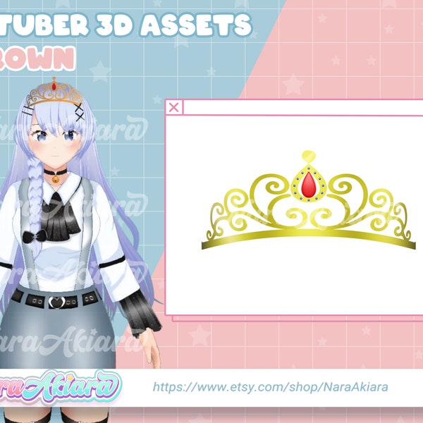 Crown Vtuber Asset - Etsy