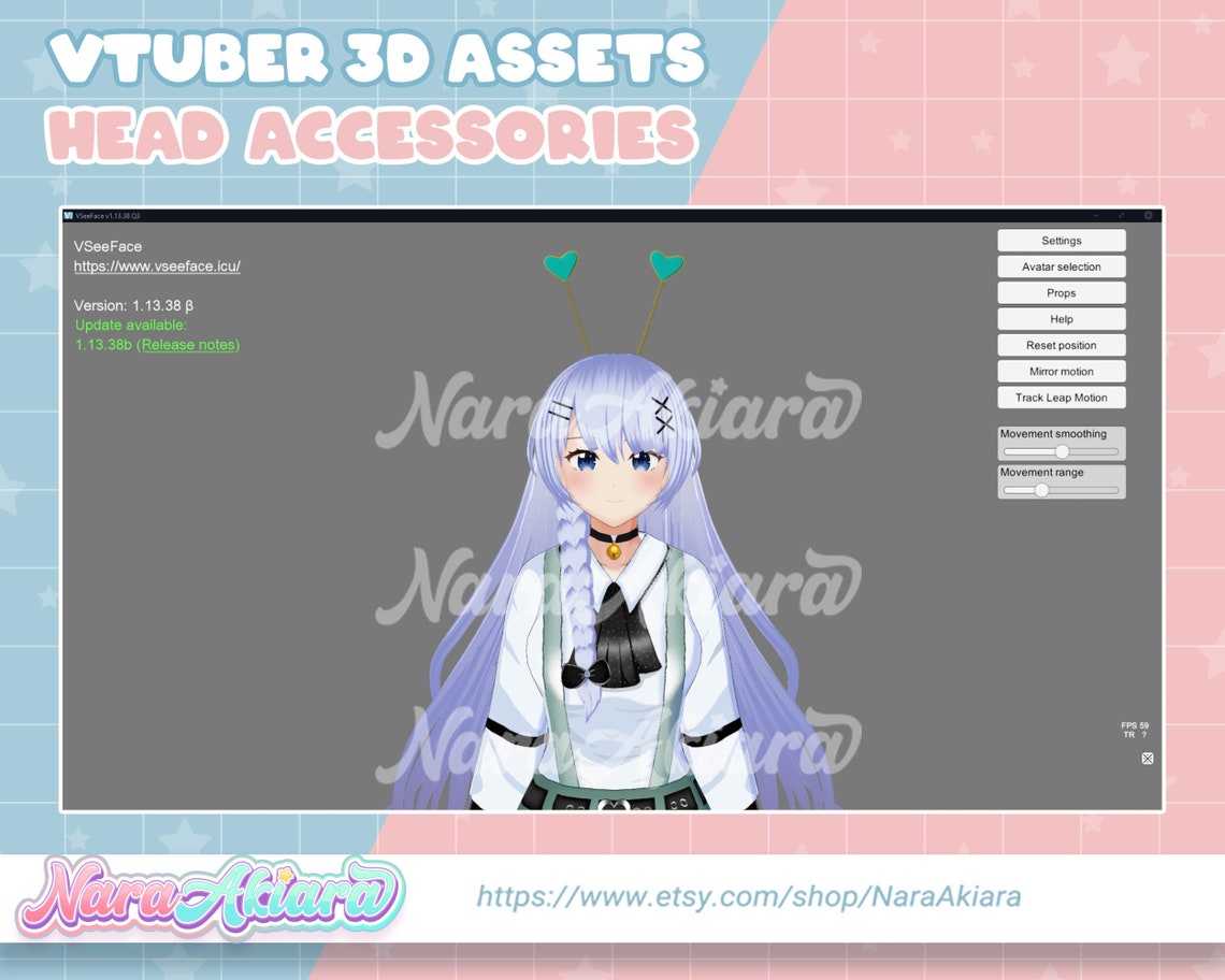 3D Vtuber Assets Vtuber Props Vtuber Accessories Vtuber - Etsy