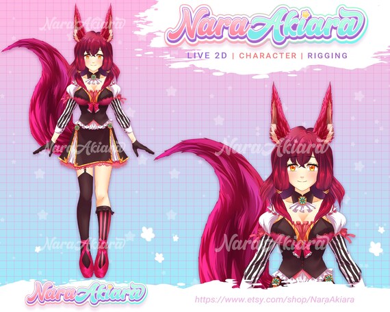 Ready Live2d Vtuber Model Anime Wolf Girls Vtuber Rigging - Etsy Australia
