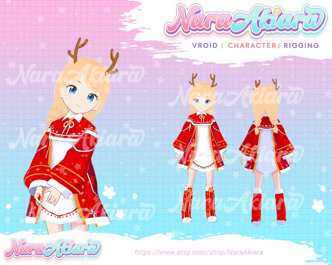Premade 3D Vroid Model Vroid Commission 3D Vroid Chibi - Etsy
