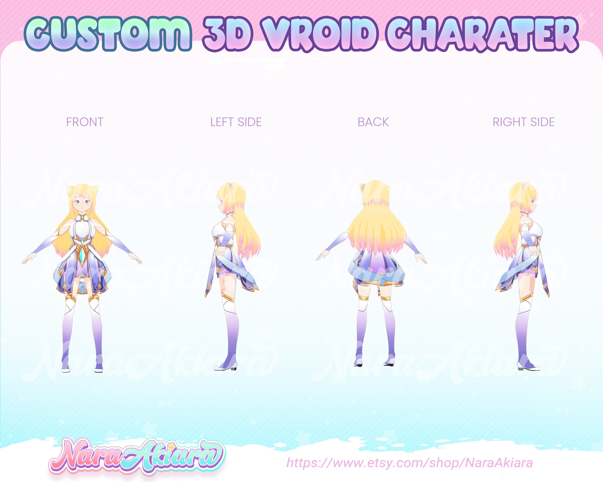 Vroid Vtuber Model Vtuber Commission Vroid Clothes Vtuber - Etsy Australia