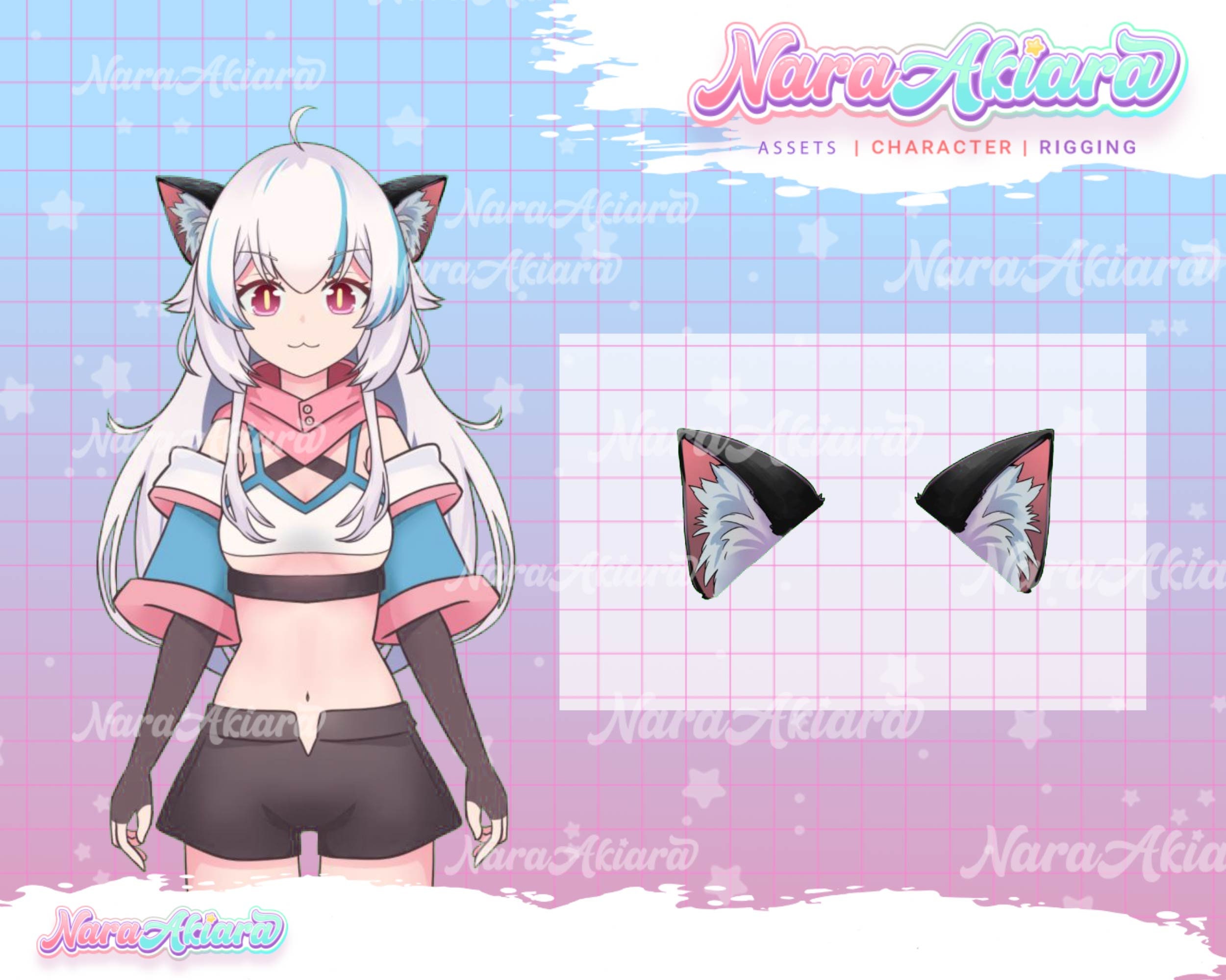 Ready Cute Cat Ears For Vtuber Stream Twitch Or Youtube Etsy Australia