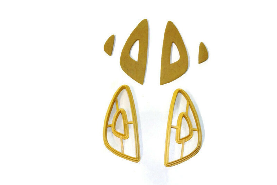 Elongated Rounded Triangles 2 Donut Polymer Clay Cutter - Etsy