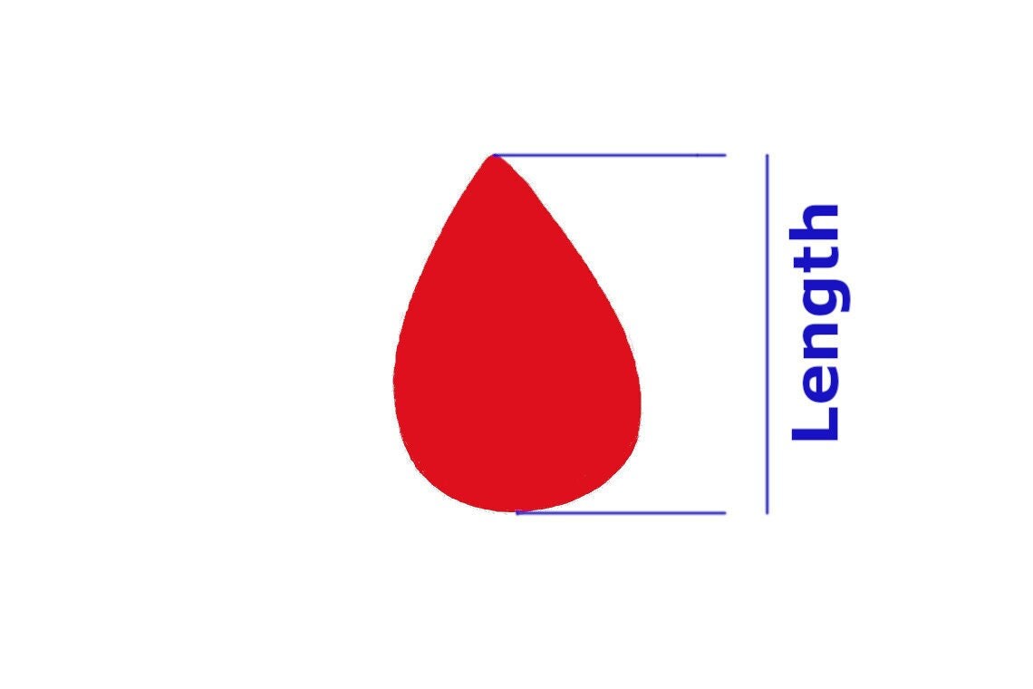 Tear Drop / Rain Drop / Water Drop Cutter Diy Clay Tools and | Etsy