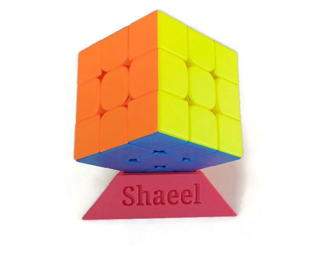 Personalized Rubik's Cube Stand With Your Name on It - Etsy
