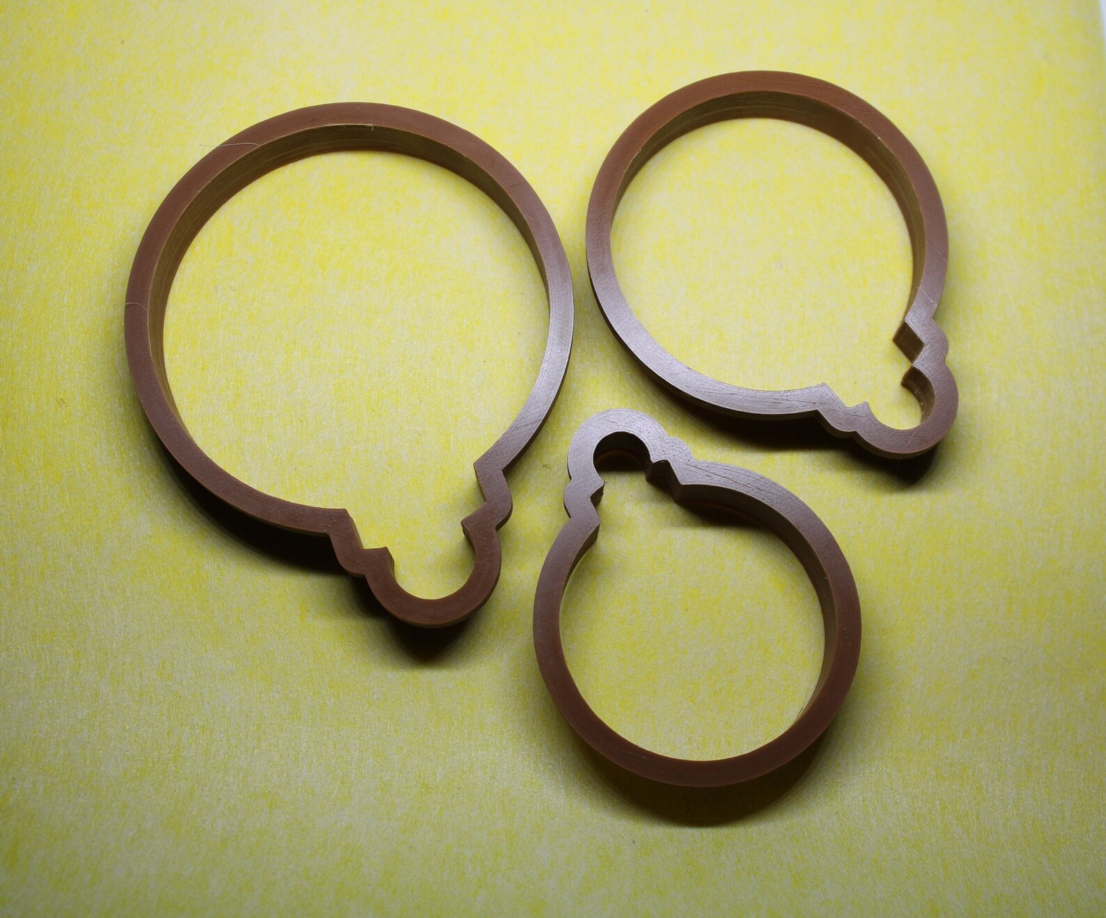 Christmas Bauble / Light Bulb Shaped Polymer Clay Cutter Diy - Etsy