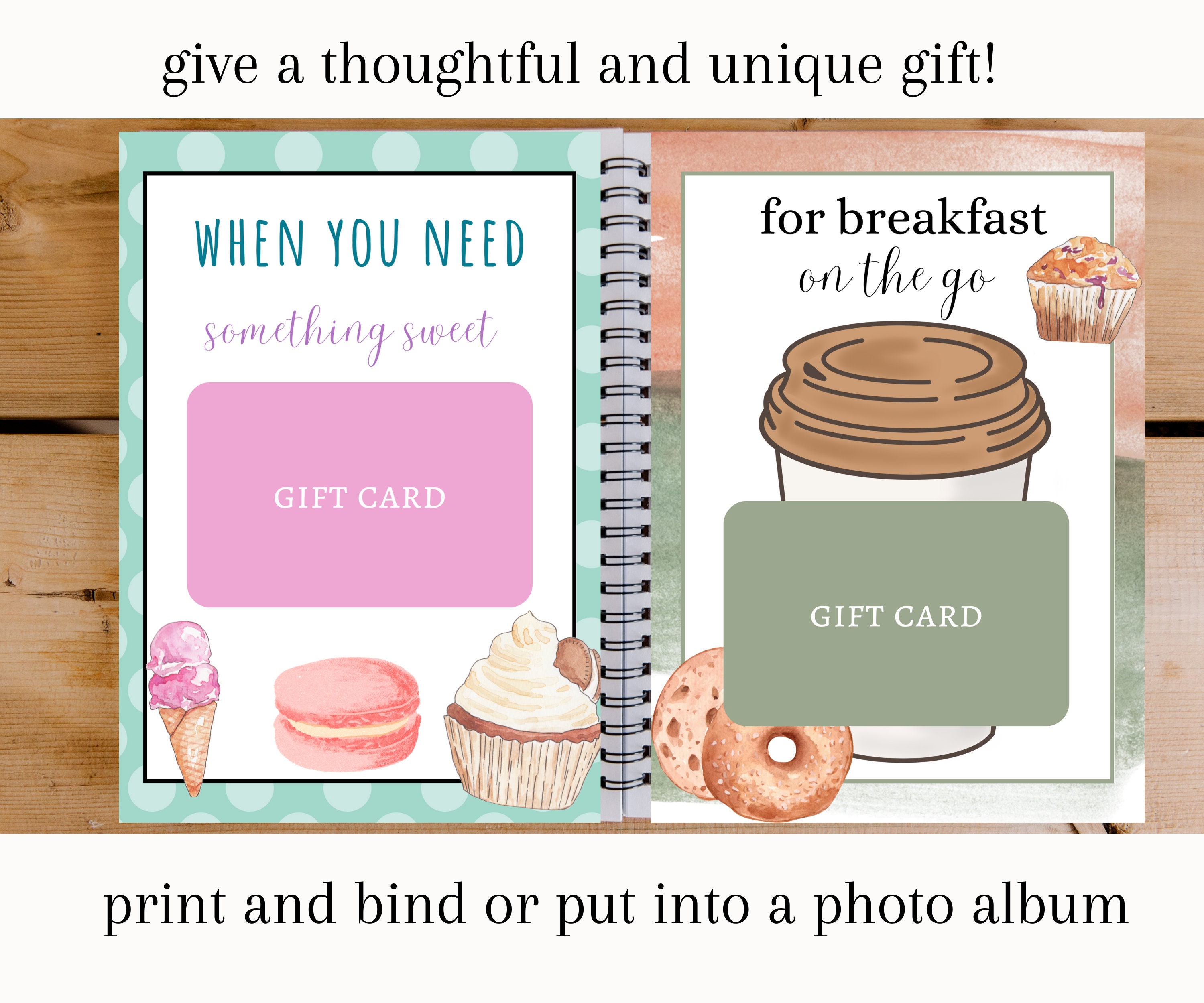 Teacher Gift Card Book, End of Year Gift for Teacher, Teacher ...