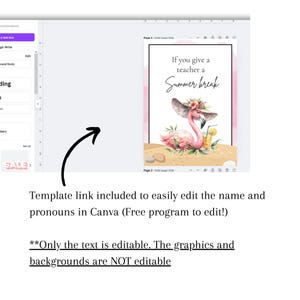 If You Give A Teacher A Summer Break, Editable Teacher Gift Card Book ...