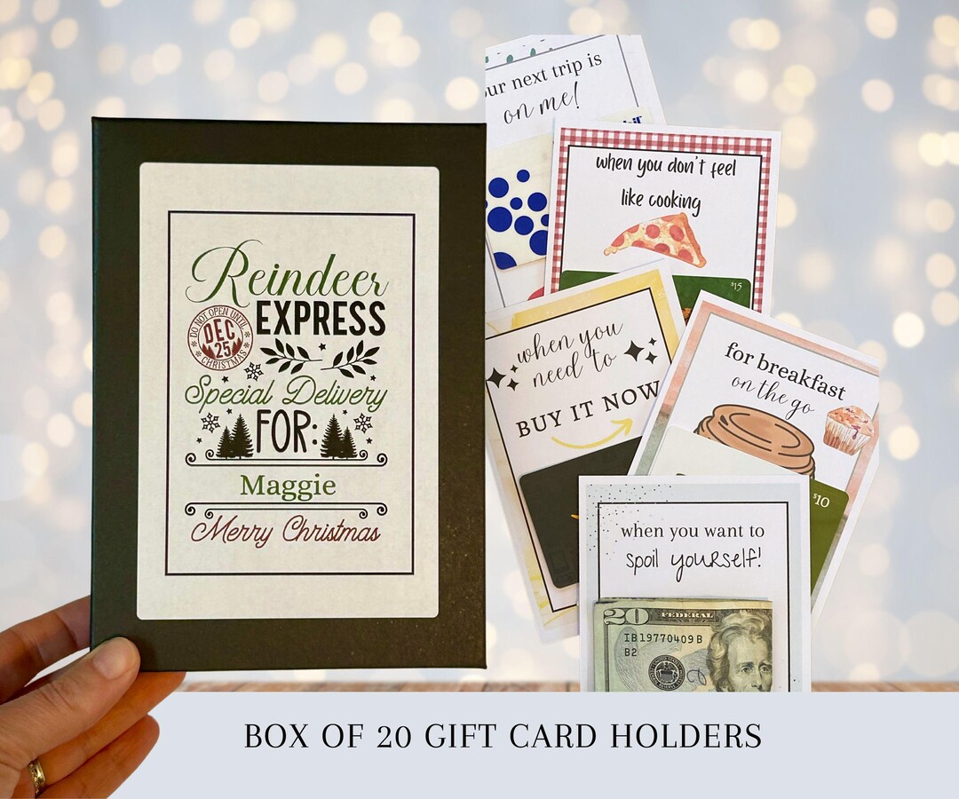 Christmas Gift Card Box, Gift Card Book, Christmas Gift for Teenager ...