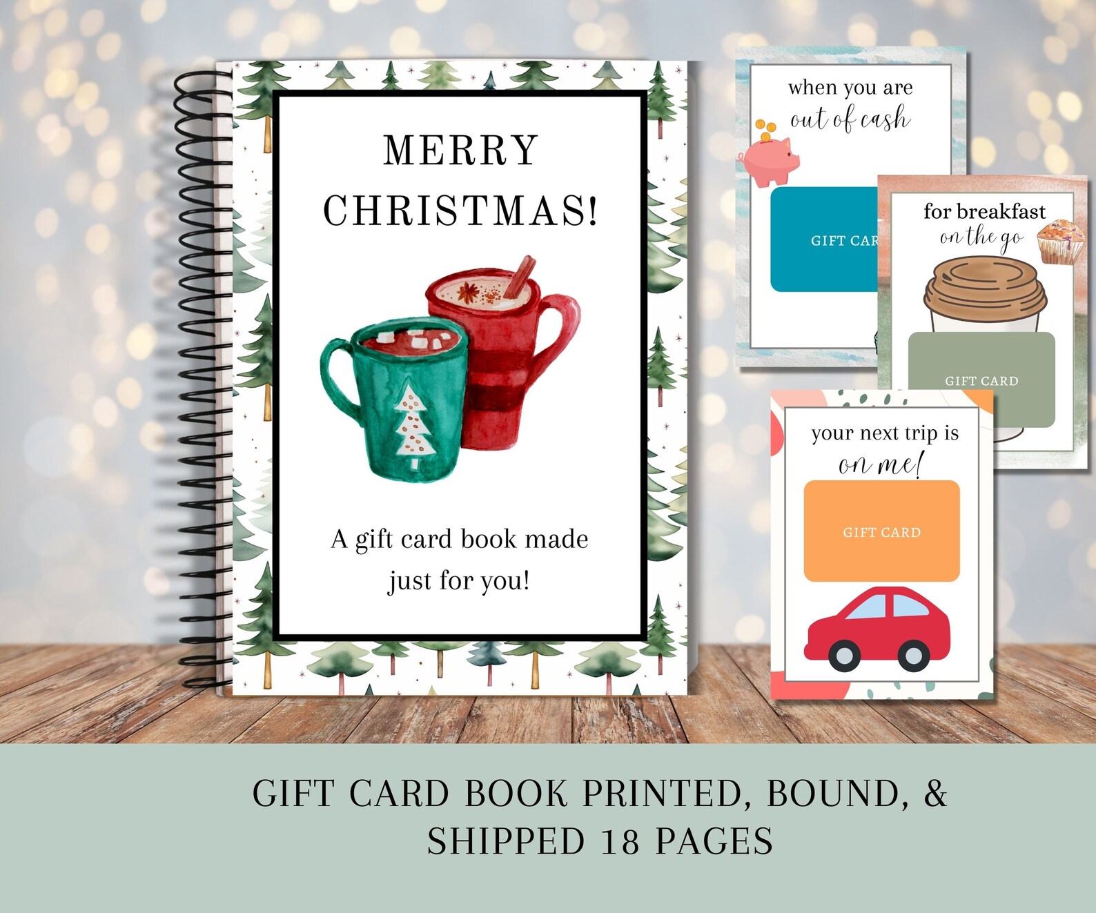 Christmas Gift Card Book, Gift for College Student, Christmas Gift for ...