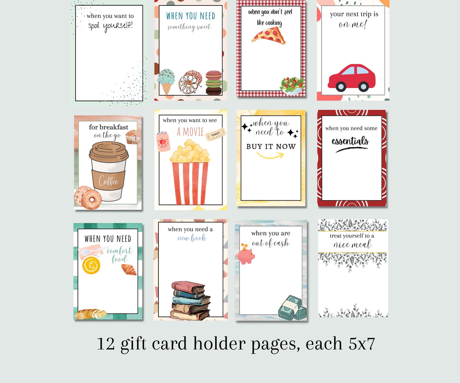 Christmas Gift Card Book, Gift for College Student, Christmas Gift for ...