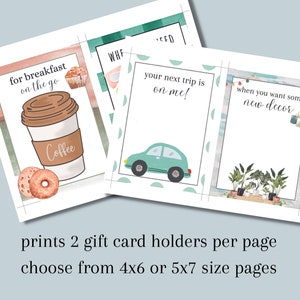 Printable Gift Card Book, Retirement Gift Card Book, Gift Card Photo ...