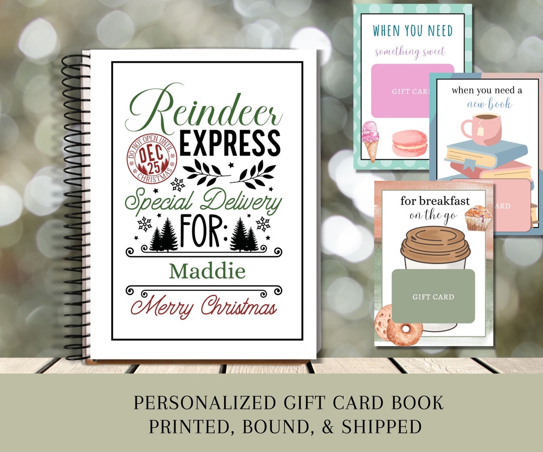 Christmas Gift Card Book, Gift for College Student, Christmas Gift for ...