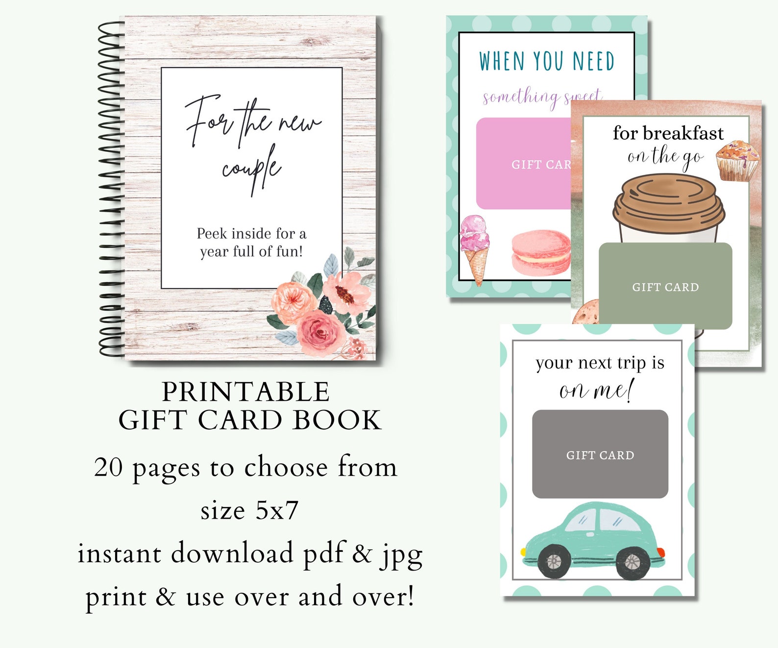 Wedding Gift Card Book, Bridal Shower Gift Card Book, Group Gift for ...