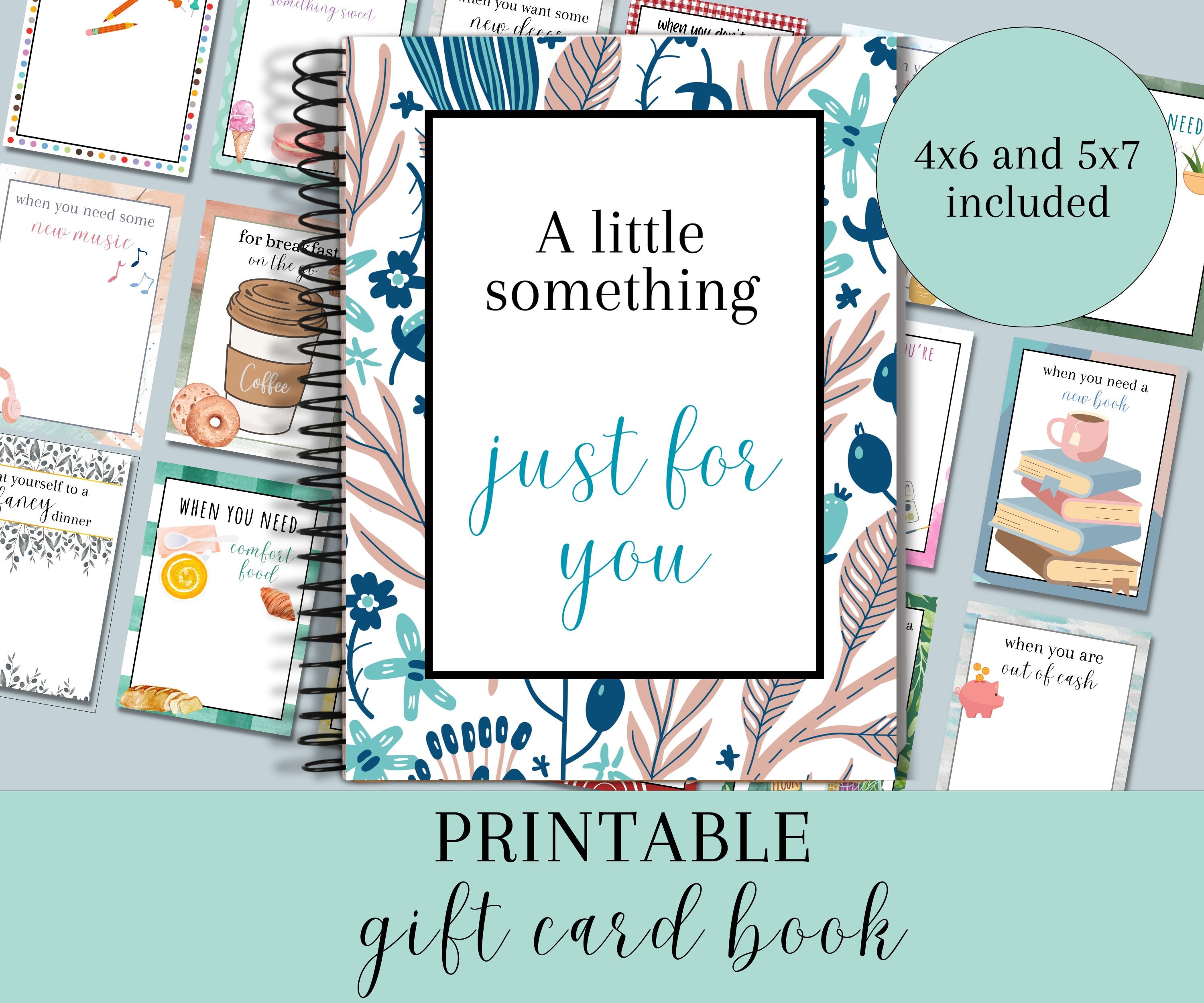 Printable Gift Card Book, Retirement Gift Card Book, Gift Card Photo ...