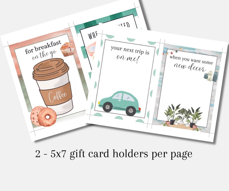 Printable Gift Card Book, Gift Card Photo Album, Mother's Day Gift From ...