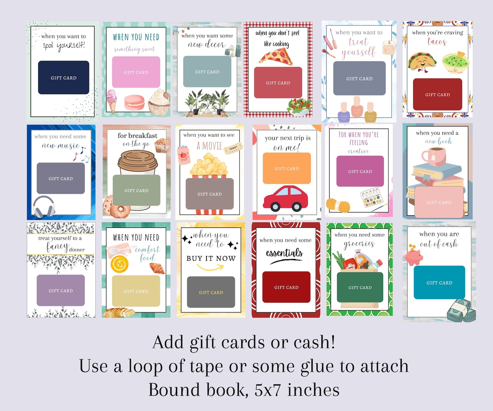Christmas Gift Card Book, Gift for College Student, Christmas Gift for ...