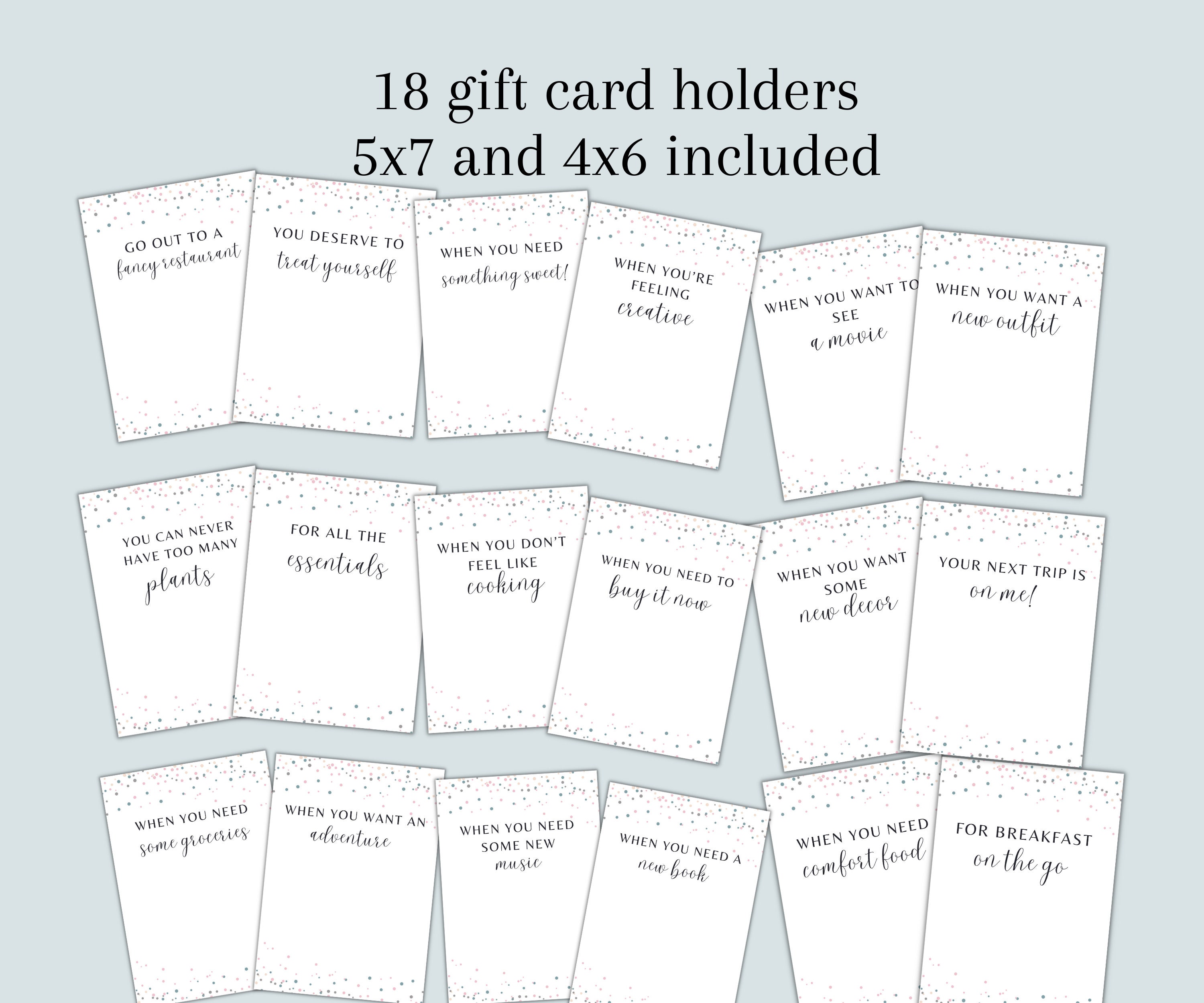 Printable Gift Card Book, Mother's Day Gift, New Mom Gift, Birthday ...