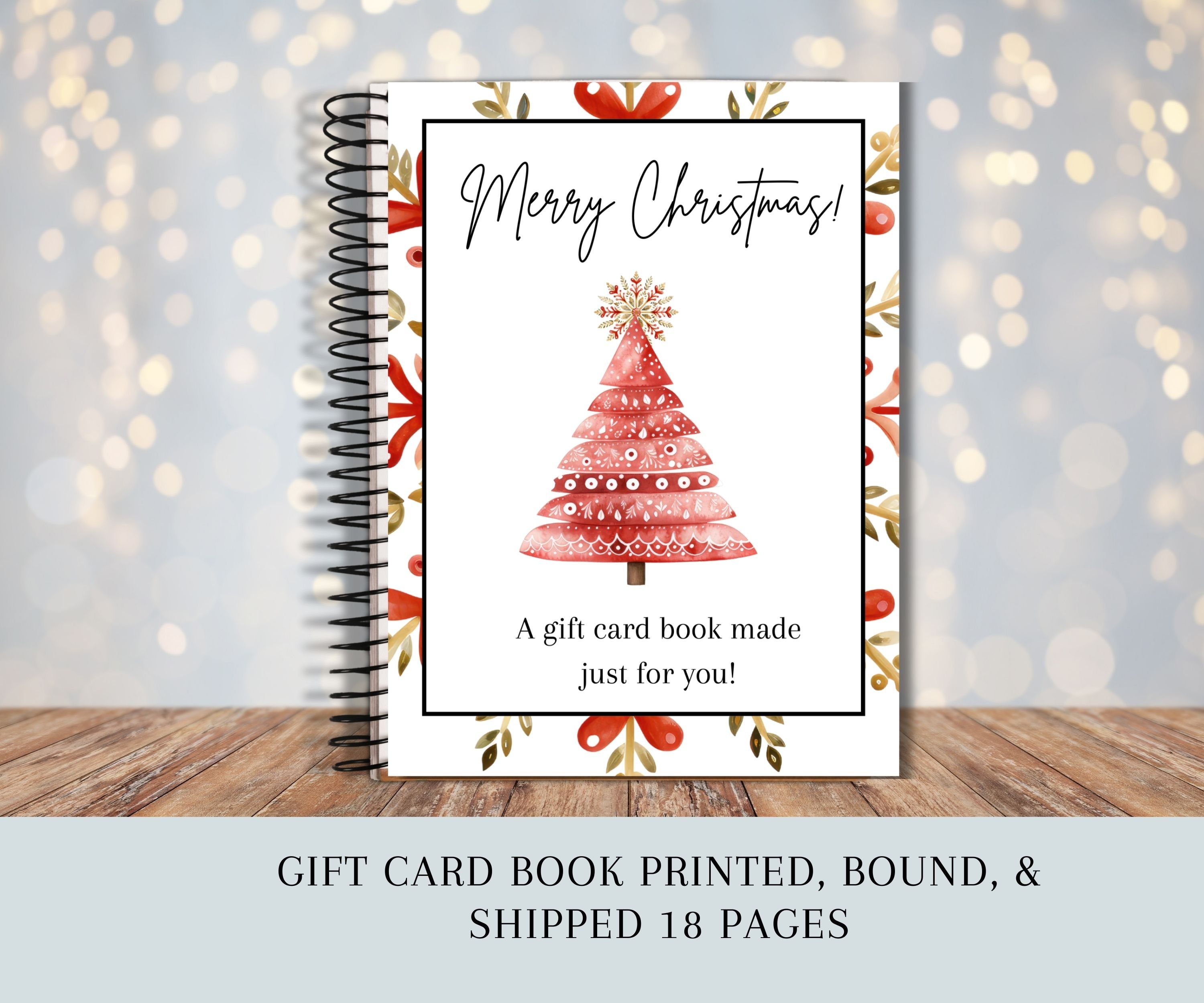 Christmas Gift Card Book, Gift for College Student, Christmas Gift for ...