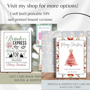 Christmas Gift Card Book, Gift for College Student, Christmas Gift for ...