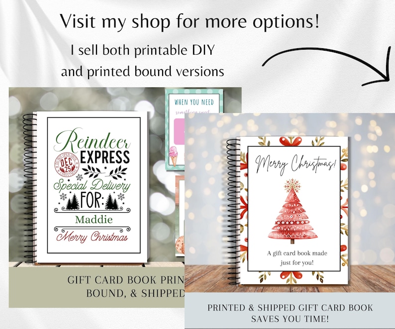 Christmas Gift Card Book, Gift for College Student, Christmas Gift for ...