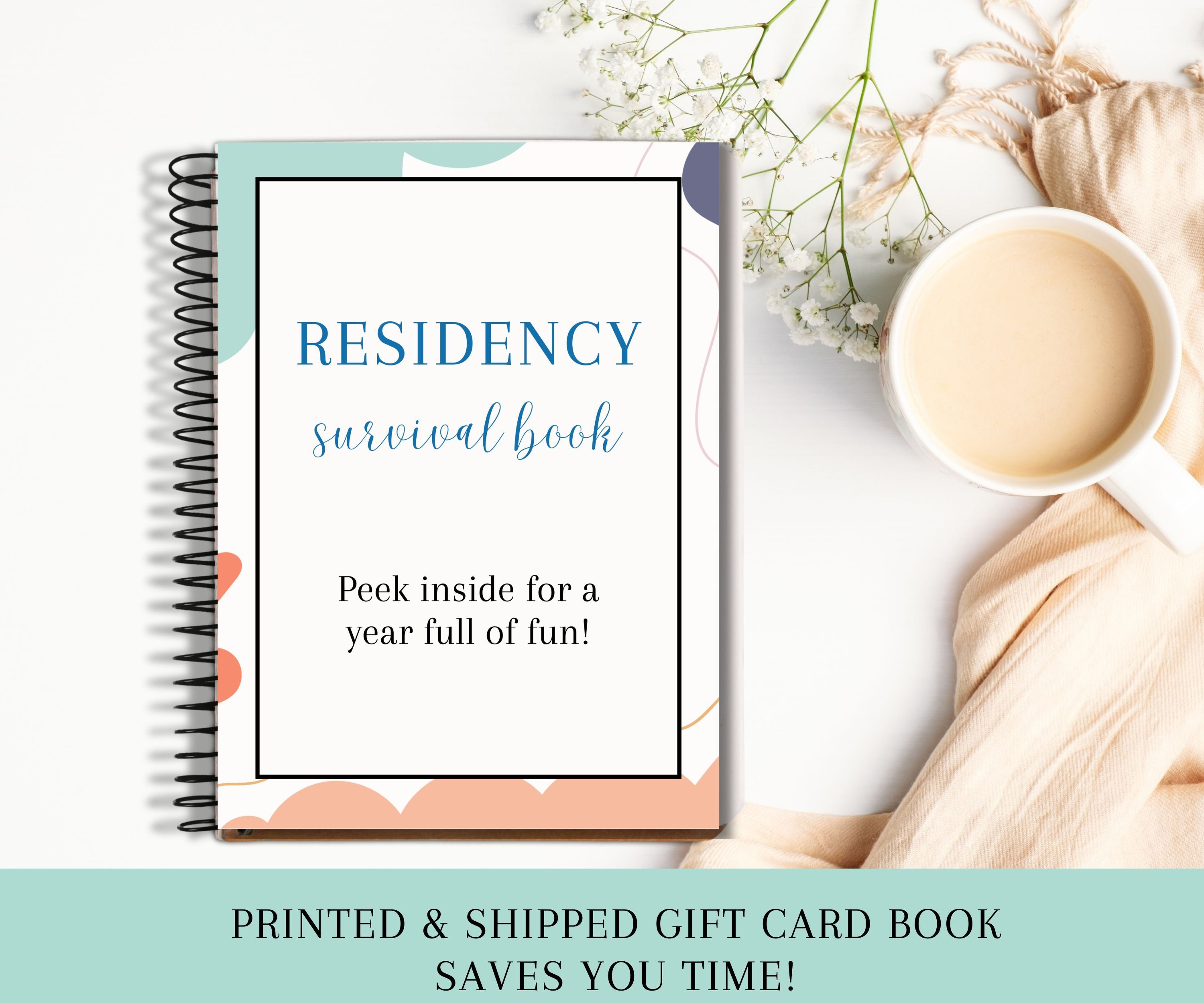 Residency Gift Card Book, Medical Residency Gift, Residency Gift for ...