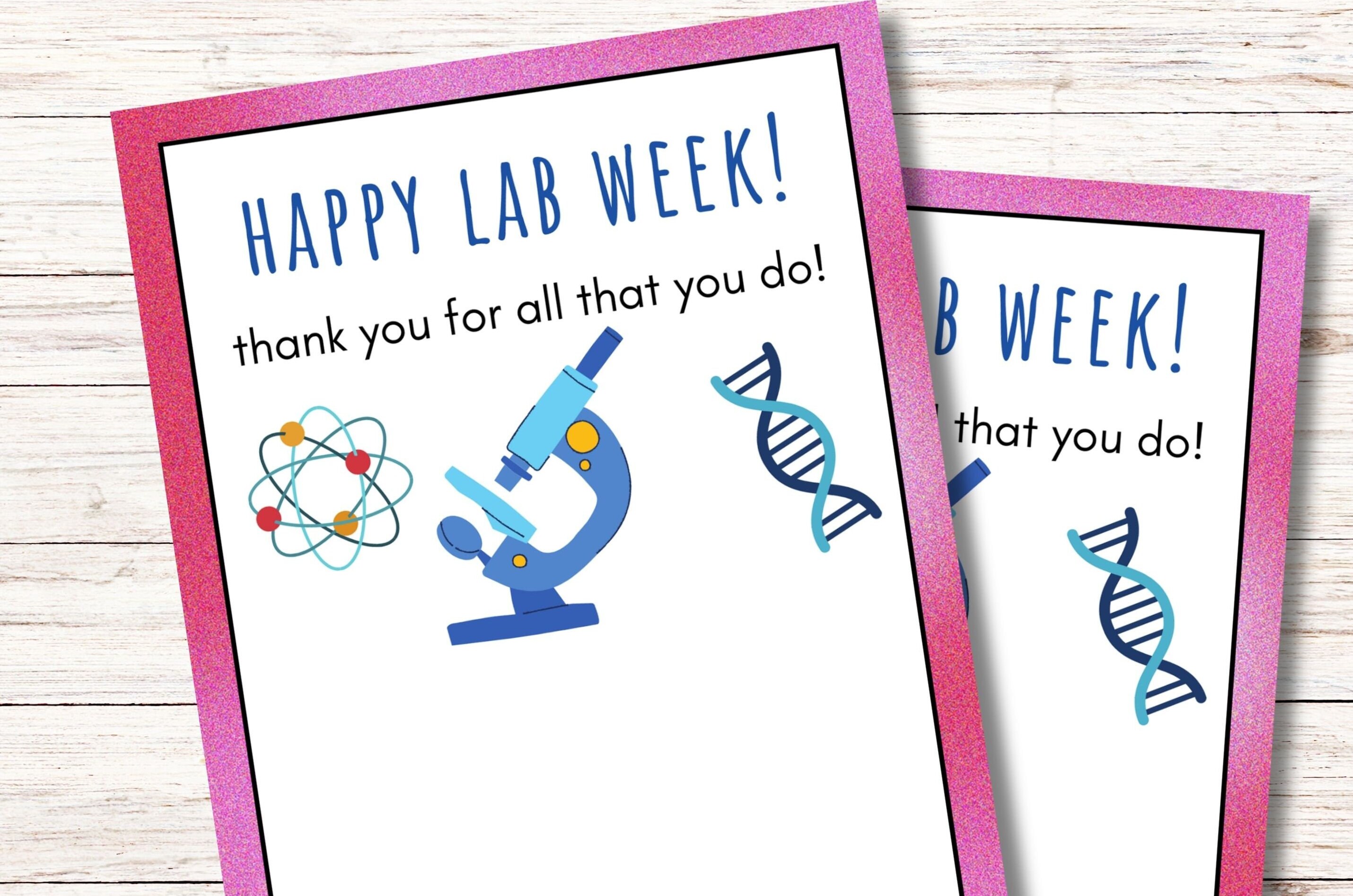 Lab Week 2024, Printable Gift Card Holder, the Lab is Everything ...