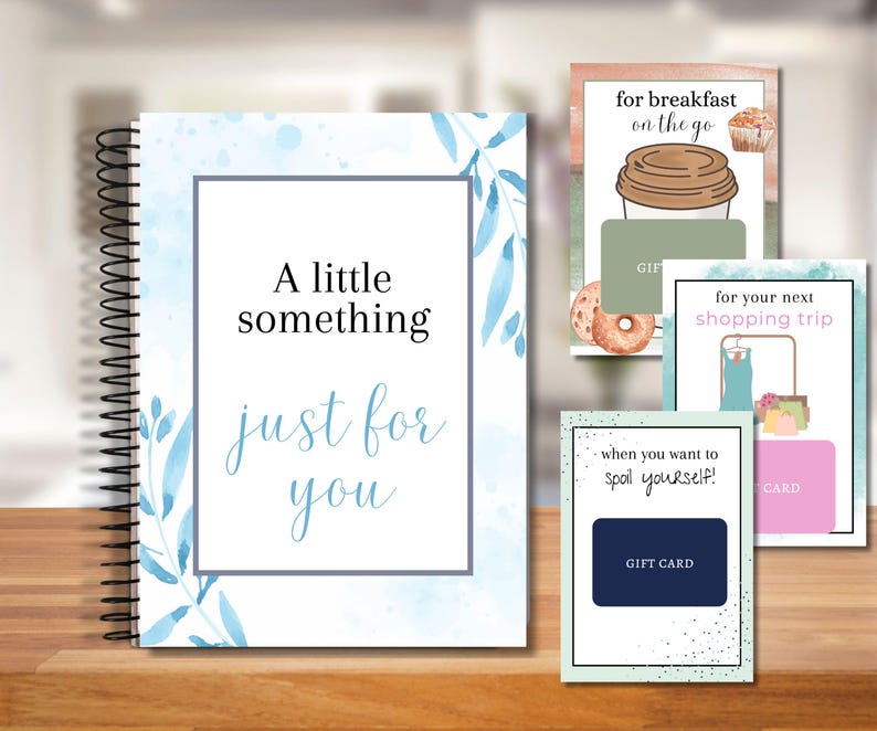 Printable Gift Card Book, Birthday Gift Card Book, Mother's Day Gift ...