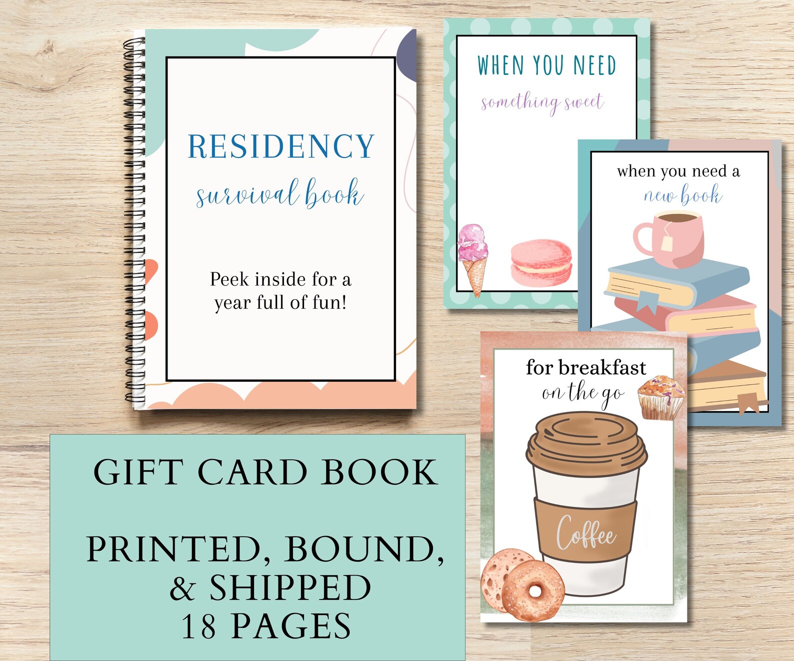 Residency Gift Card Book, Medical Residency Gift, Residency Gift for ...