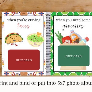 Christmas Gift Card Book, Gift for College Student, Gift Card Book for ...