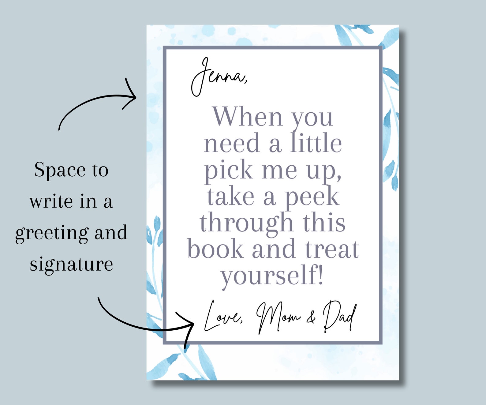 Printable Gift Card Book, Gift Card Photo Album, Mother's Day Gift From ...