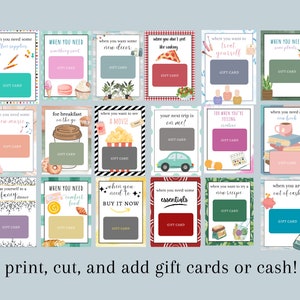 Printable Gift Card Book, Gift Card Photo Album, Mother's Day Gift From ...