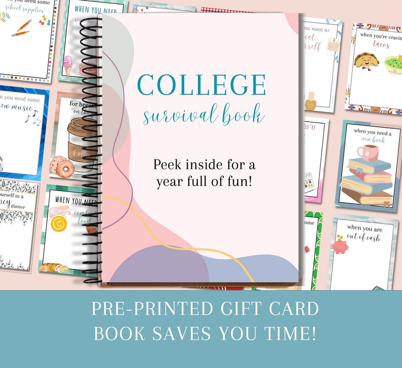 College Survival Kit, College Gift Card Book, High School Graduation ...