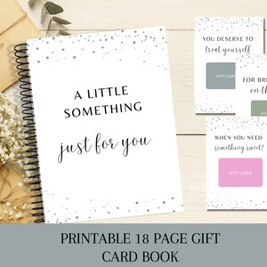 Printable Gift Card Book, Mother's Day Gift, New Mom Gift, Birthday ...