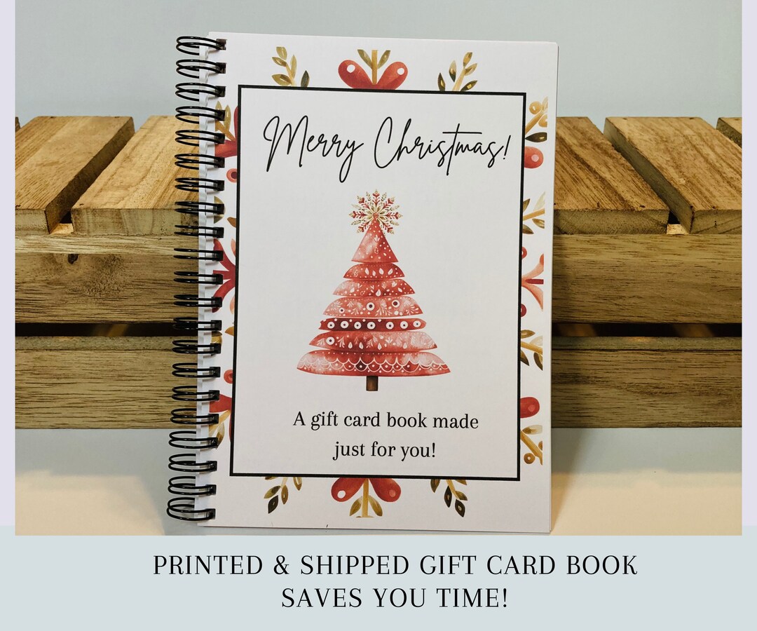 Christmas Gift Card Book, Christmas Gift for Wife, Gift for Mom, Gift ...
