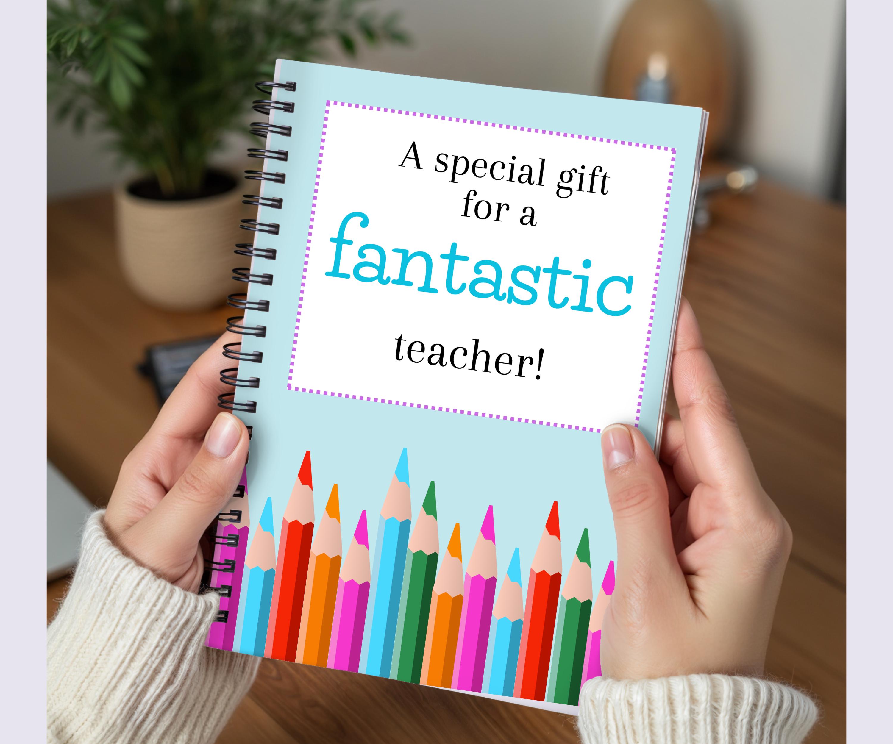 Teacher Appreciation Gift Card Book, End of Year Gift for Teacher ...