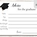 Graduation Advice Cards Printable, Graduation Party Ideas for Him, High ...