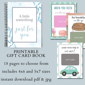 Gift Card Booklet, Gift Card Photo Album, Birthday Gift Card Book ...