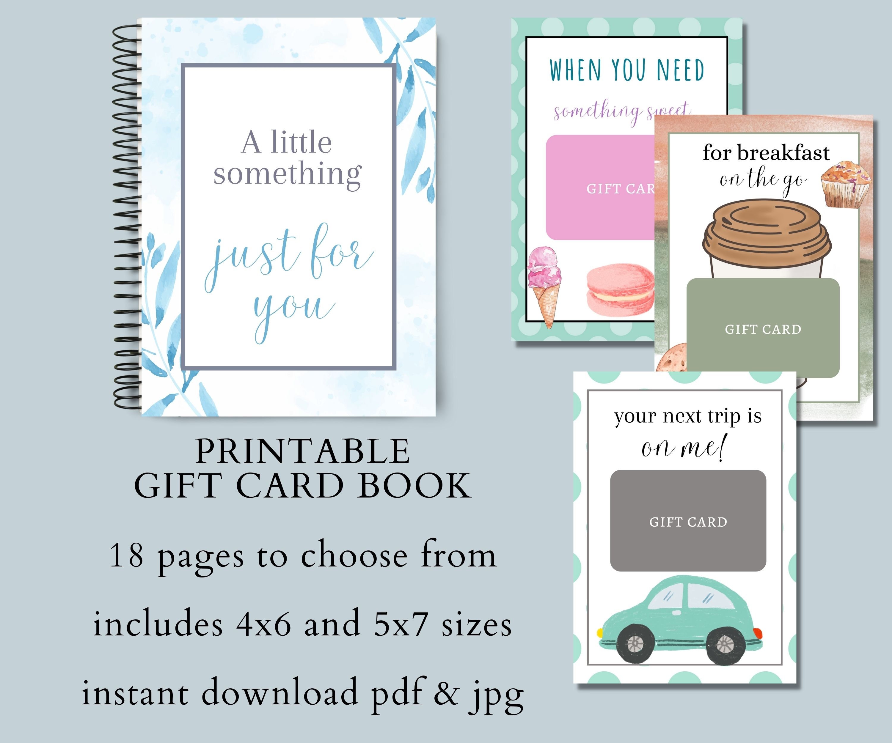 Mother's Day Gift Card Book, Printable Gift Card Book, Gift Card Holder ...