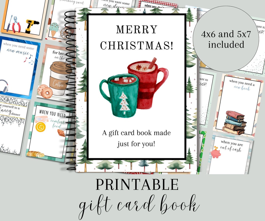 Christmas Gift Card Book, Gift for College Student, Christmas Gift for ...