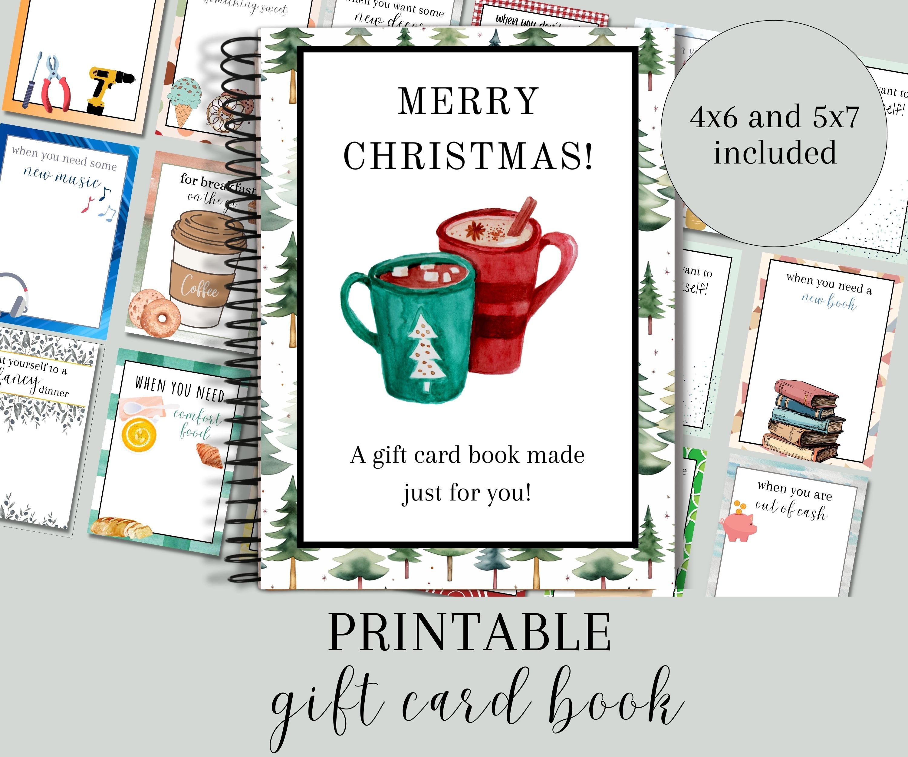 Christmas Gift Card Book, Gift for College Student, Christmas Gift for ...