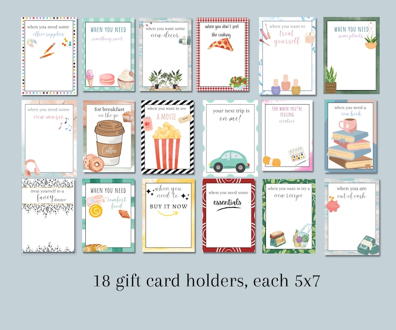 Printable Gift Card Book, Gift Card Photo Album, Mother's Day Gift From ...