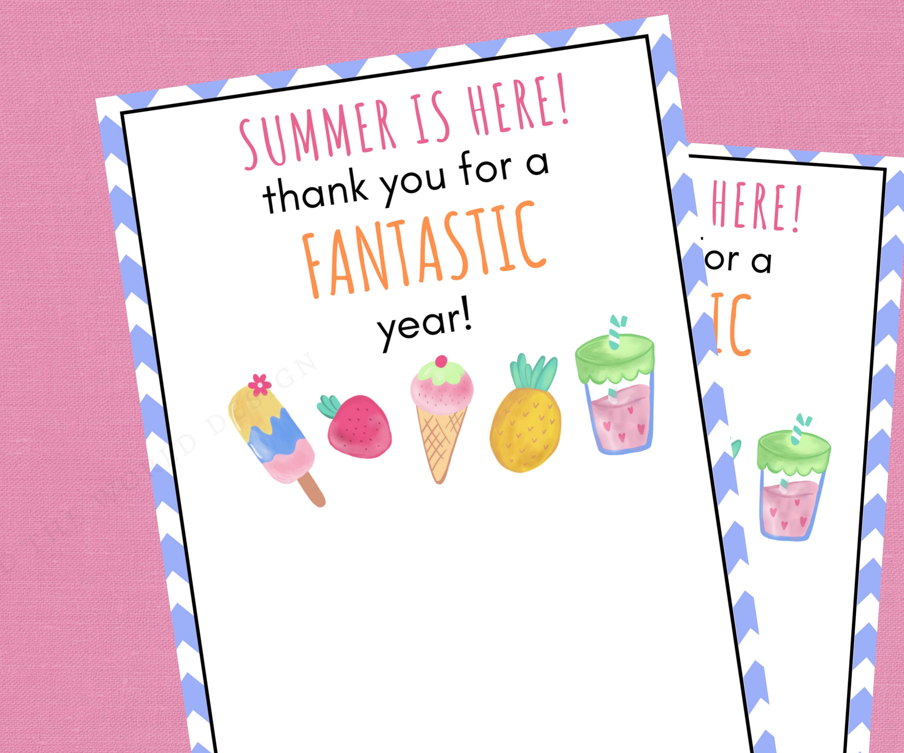 Printable Teacher Gift Card Holder, Summer is Here Thanks for All Youve ...