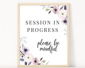 Yoga in Progress Sign - Etsy