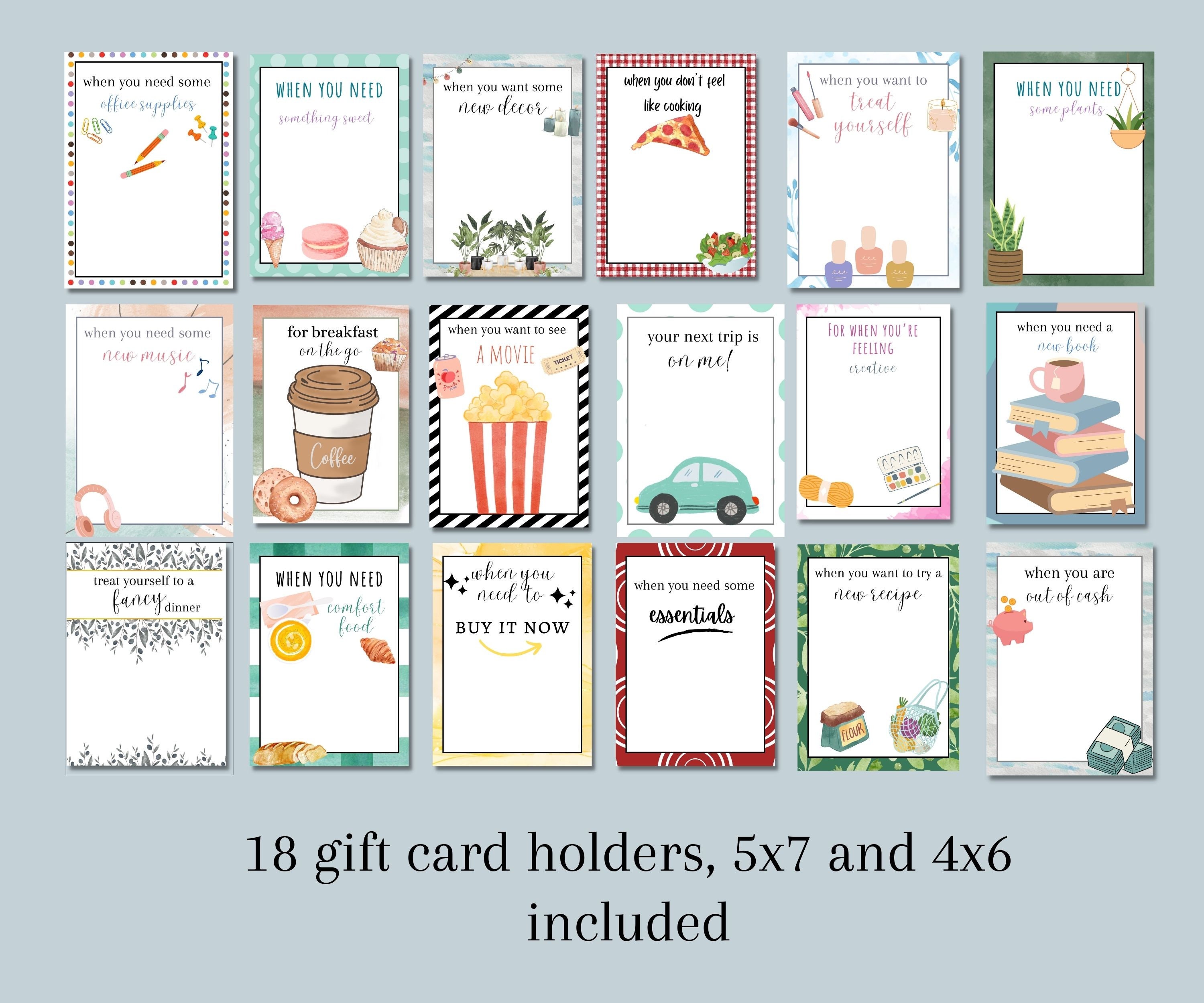 Mother's Day Gift Card Book, Printable Gift Card Book, Gift Card Holder Mother's Day, Gift Card ...