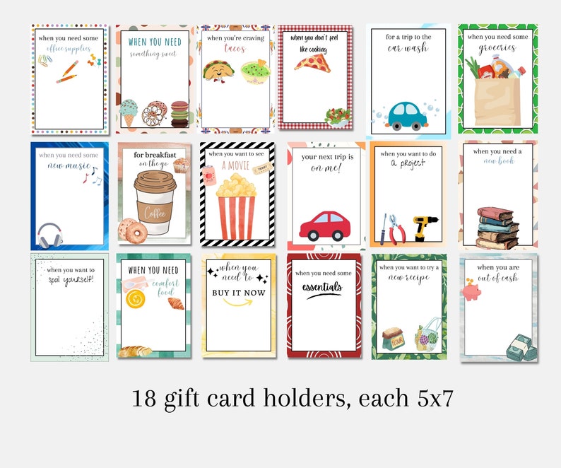 Printable Gift Card Book, College Graduation Gift for Son, Birthday ...